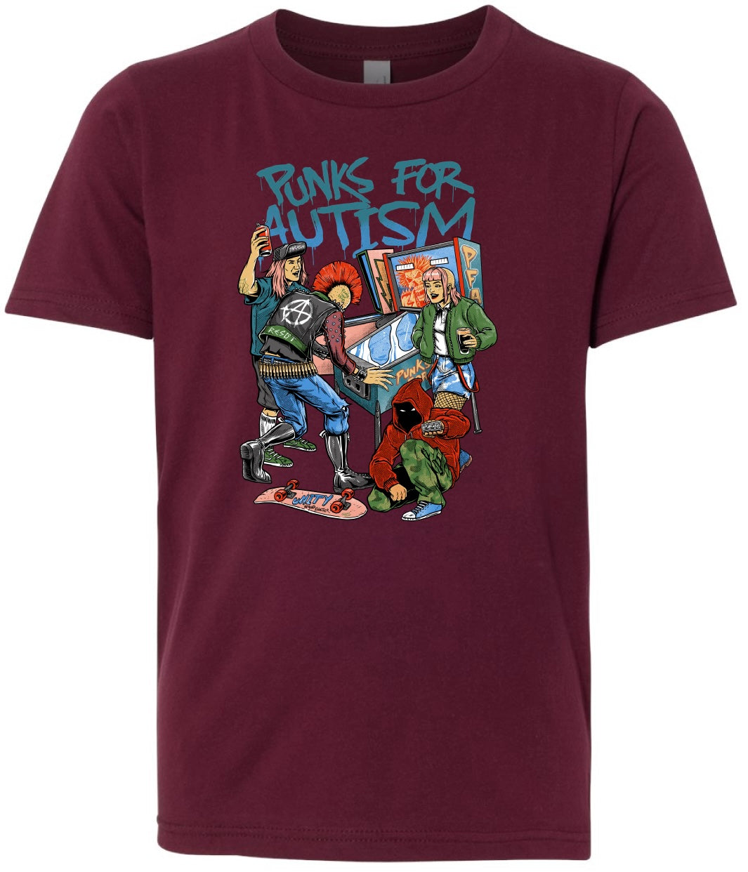 Punks for Autism - Pinball Punks - Short Sleeve
