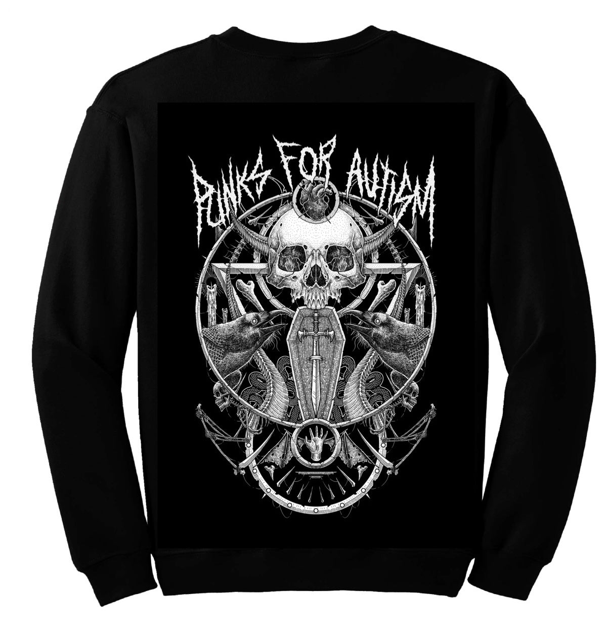 Punks for Autism - Black Crow - Sweatshirt